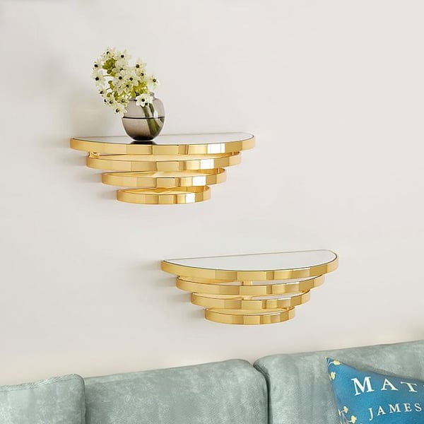 Modern Floating Shelves Display Wall Shelf Set of 2 | Homary UK
