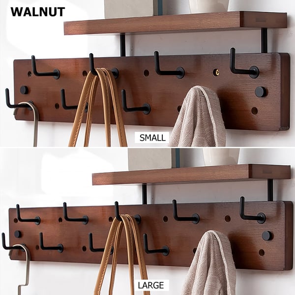 Modern Wall Mounted Coat Stand with Shlef and Hook | Homary UK