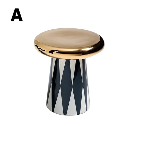 Style E Geometric Figure Round Stool Ottoman Stool | Homary