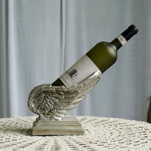 Country Style Angel's Wings Desk Wine Rack | Homary UK