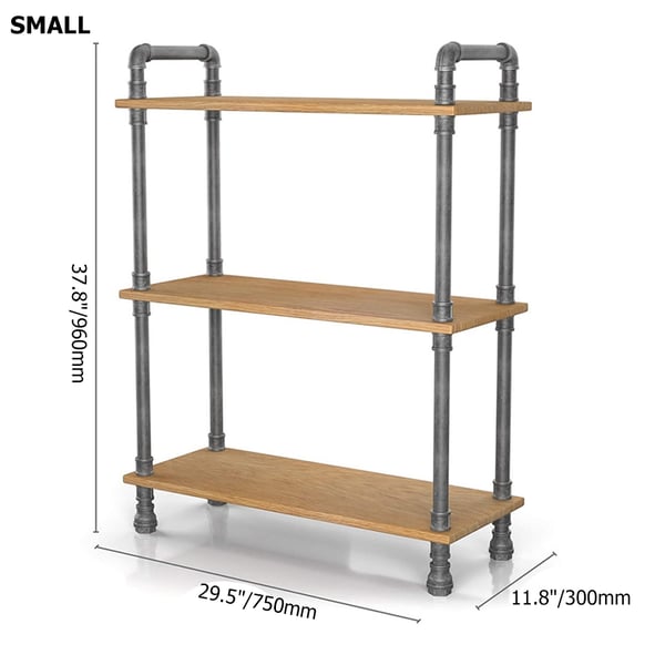 Industrial Pipe Etagere Bookshelf 5 Tier | Homary