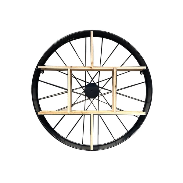 Industrial Round Floating Shelves Wall Display Shelf | Homary