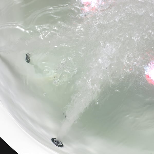 60" Decoration Transparent Acrylic LED Waterfall Whirlpool Massage ...