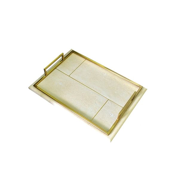 Modern Rectangular Tray Desk Organiser with Handle | Homary AU