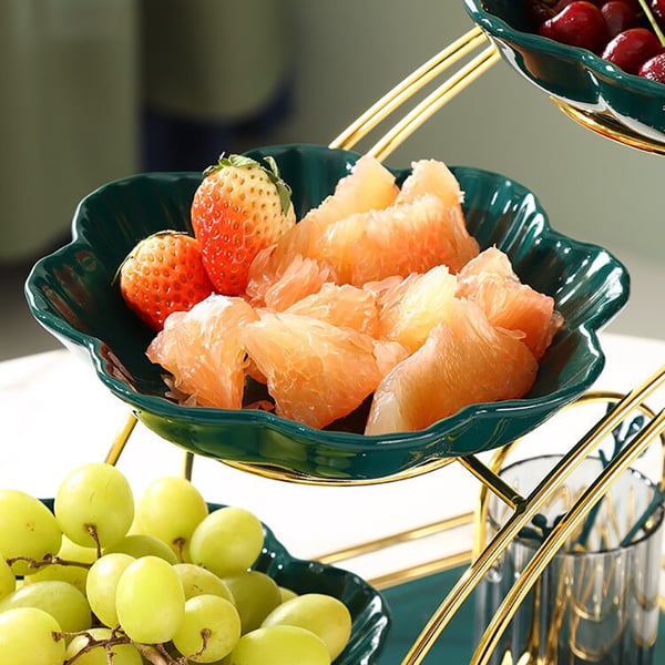 Modern 3-Tiered Fruit Bowl in Ceramic | Homary UK
