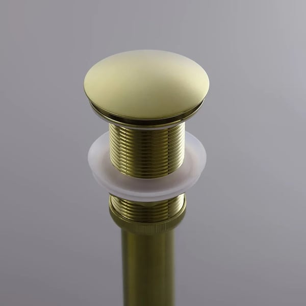 Modern Brushed Gold Counter Top Bathroom Basin Pop Up Waste Without ...