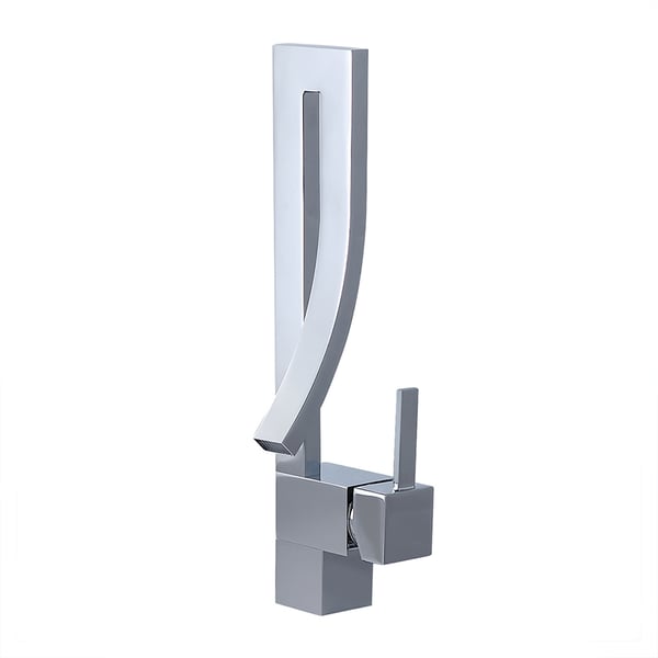 Single Lever Handle Mono Bathroom Basin Mixer Tap with Waterfall Spout ...