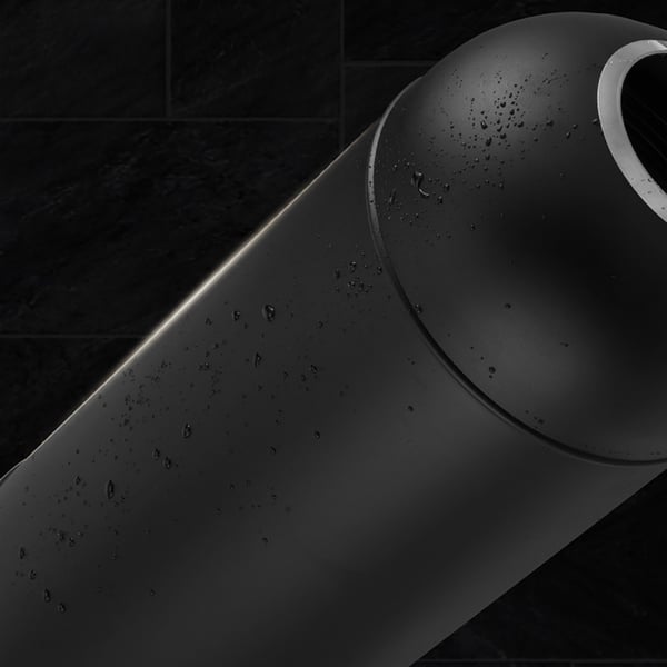 Modern 6.6 Gallon Large Round Kitchen Trash Can in Stainless Steel with ...