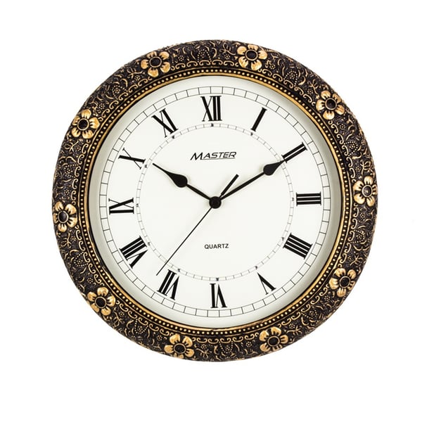 European-Style Innovative Roman Digital Wall Clock with Unique Floral ...