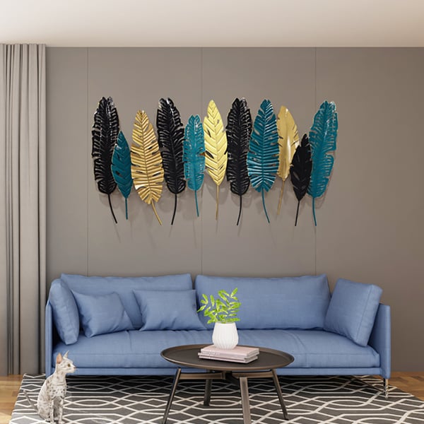 Natural Hollow-out Leaves Oversized Wall Decor | Homary UK