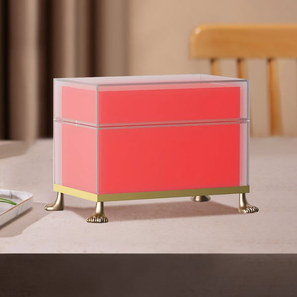 Modern Desk Lipstick Display Holder Storage Box with Lid for 28 ...
