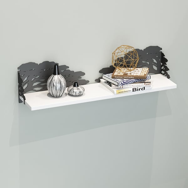 2-Tier Floating Shelves Decor Art Storage Shelf-Homary