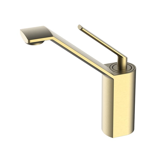 Brushed Gold Aerated Stream Single Handle Vessel Tap Solid Brass ...