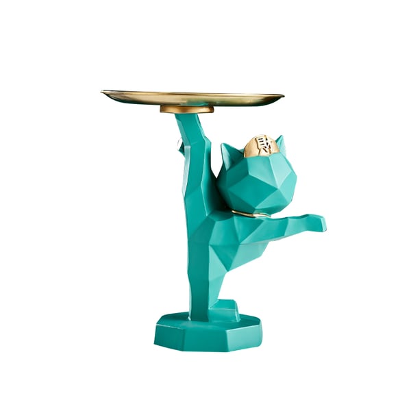 Modern Cat "Leg Lift" Sculpture Multifunction Desk Organiser | Homary AU