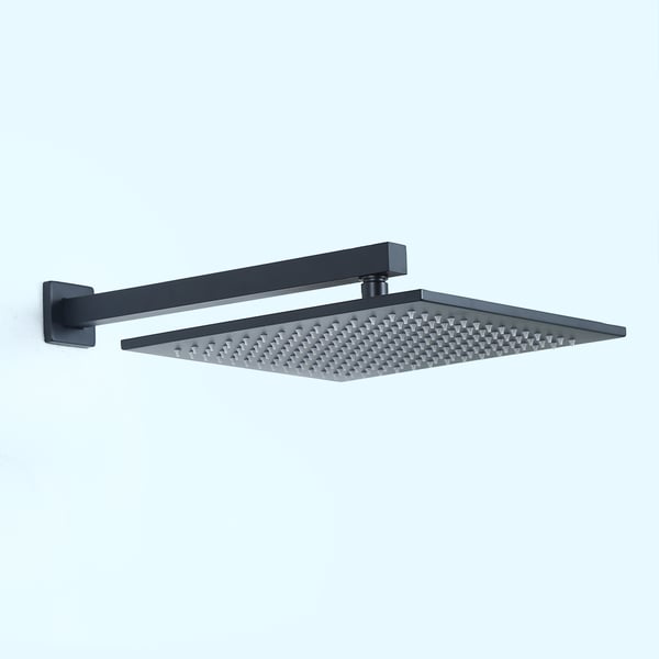 Free Shipping on Dree Modern Matte Black Wall-Mount 300mm Square Rain ... Free Shipping on Dree Modern Matte Black Wall-Mount 300mm Square Rain ...