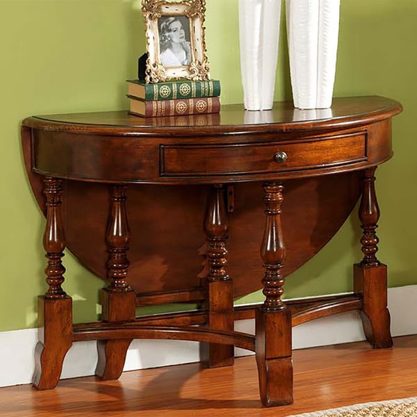 Farmhouse Foldable Dining Table in Natural Console Table | Homary UK