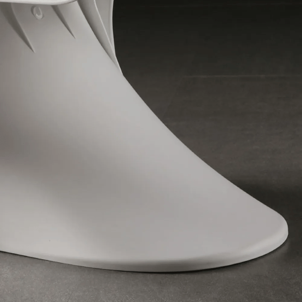 Modern White ABS S-shaped Dining Chair | Homary UK