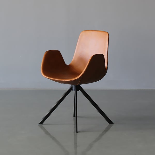 Modern Office Chair for Desk Upholstered PU Leather Task Chair with ...