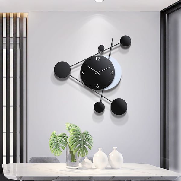Exotic Style Nordic Modern Simple Oversized Metal Wall Clock | Homary UK