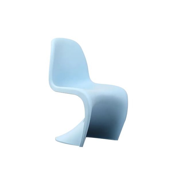 Modern Blue ABS S-shaped Dining Chair | Homary