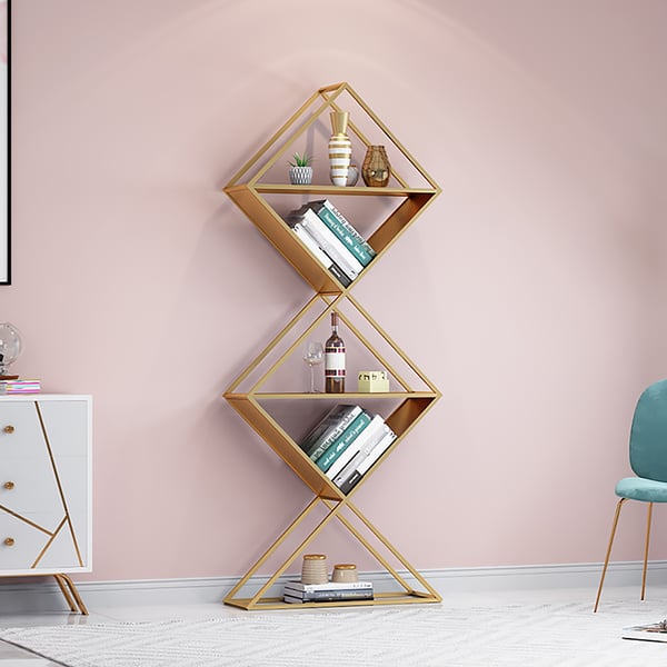 Modern Etagere Bookshelf Freestanding Shelving 70" | Homary