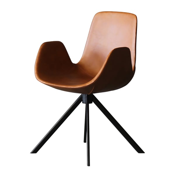 Modern Office Chair for Desk Upholstered PU Leather Task Chair with ...