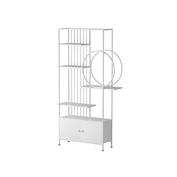 Modern Etagere Bookshelf with Door 5 Tiers | Homary