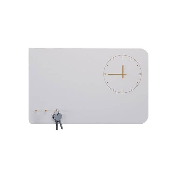 Modern Wine Stand Electric Box Cover with Glass Stand & Clock | Homary UK