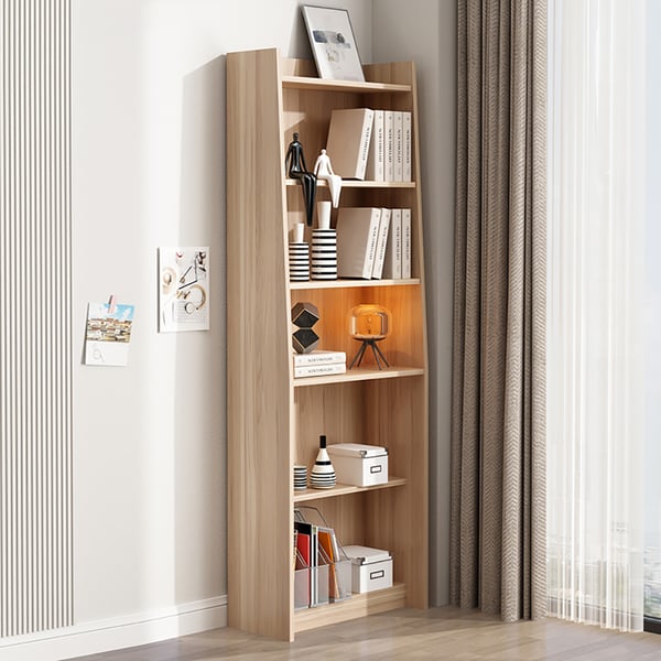 Rustic Rectangle Standard Bookshelf in Natural | Homary