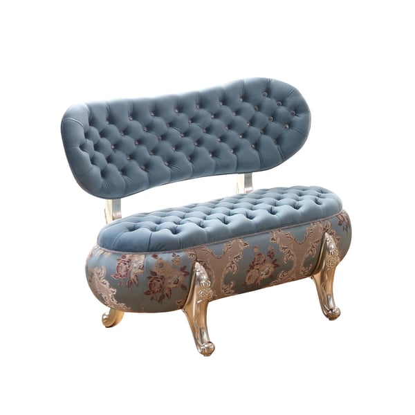 Modern Tufted Velvet Embroidered Upholstered Sofa 2-Seater Sofa | Homary