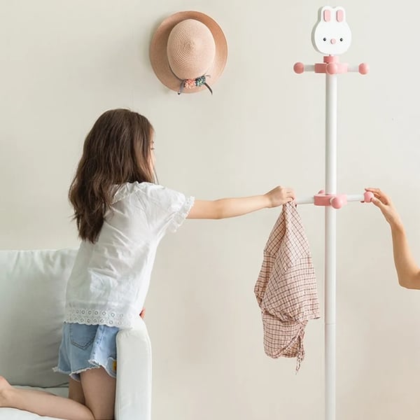 60" Cute Rabbit Kid's Standing Coat Rack-Homary