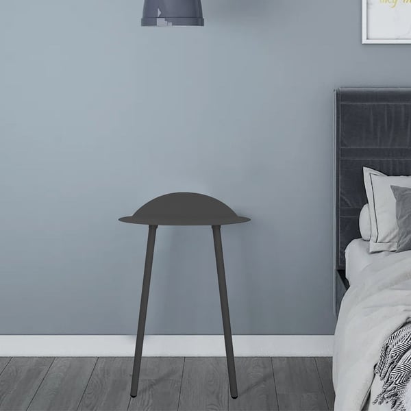 Black End Table Modern Metal Side Table | Homary