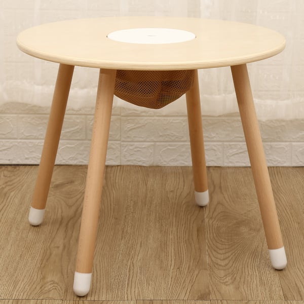 Muti-Function Solid Wood Kids Play Table with Storage B | Homary