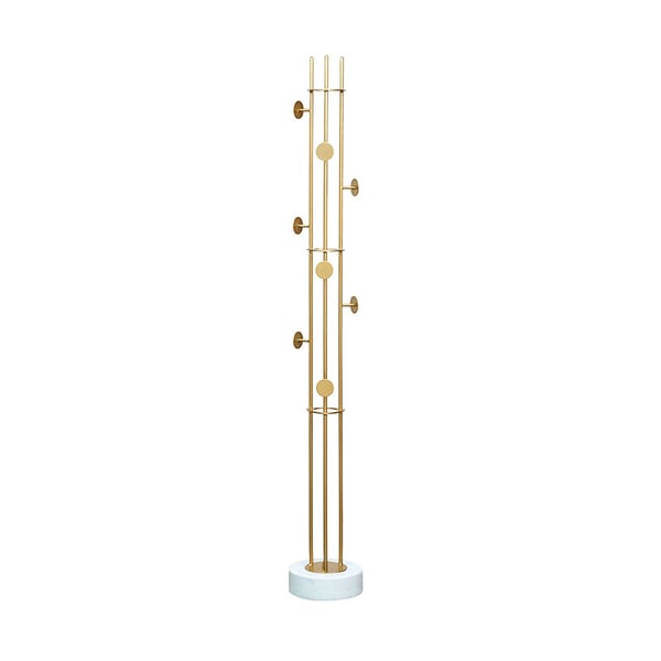 Modern Gold Coat Rack with Round Hook-Homary
