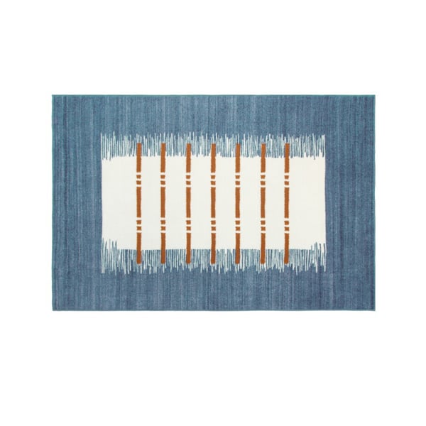 6' x 9' Creative Style Blue Rectangle Area Rug | Homary