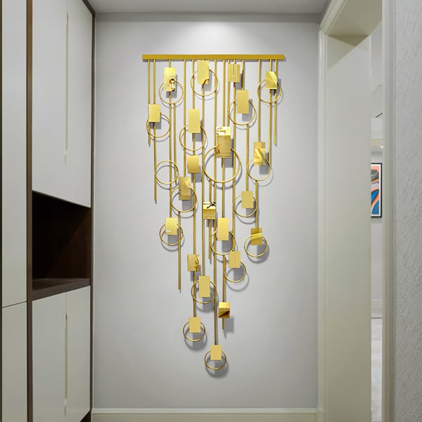 Light Luxury Gold Geometric Patterns Wall Decor Hanging Wall Accent ...