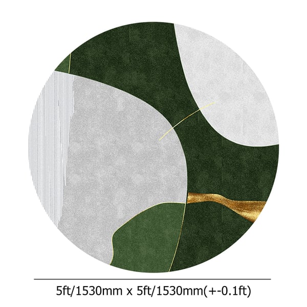 2740mm x 2740mm Round Area Rug Nylon Yarn Designer Rugs for Living Room ...