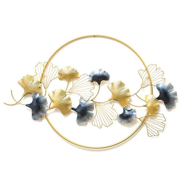 Modern Style Ginkgo Leaves Wall Decor Art Metal | Homary
