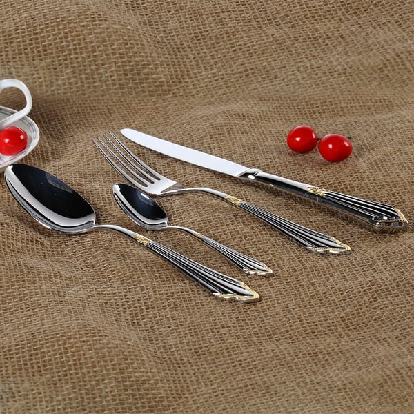 72 Pieces Vintage Stainless Steel Flatware Set Cutlery Set, Service for ...