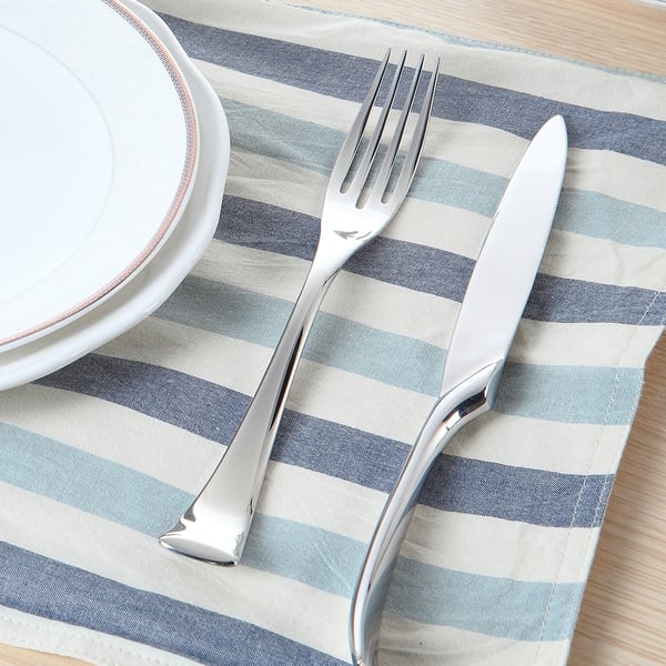 60 Pieces 18/10 Stainless Steel Flatware Set Cutlery Set, Service for ...