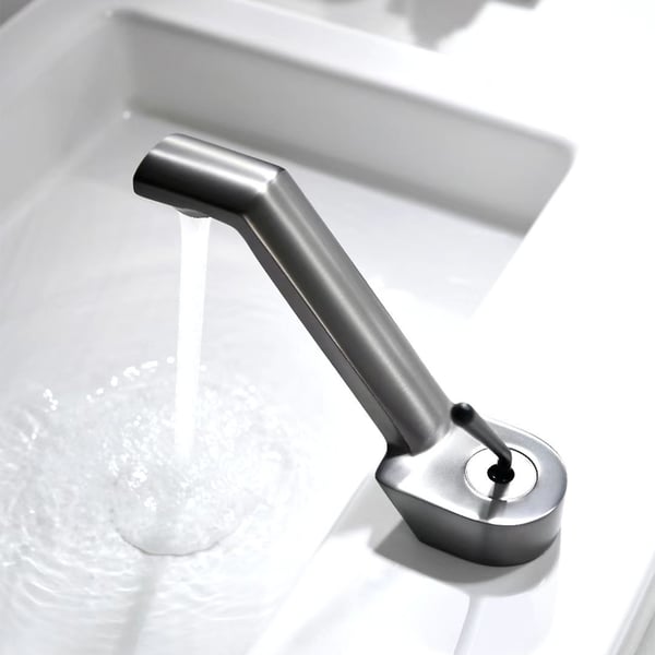 Sink Faucet Aerated Stream Single Handle Solid Brass Gunmetal | Homary