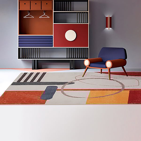 1530mm x 2430mm Multi-purpose Creative Modern Retangular White Area Rug ...