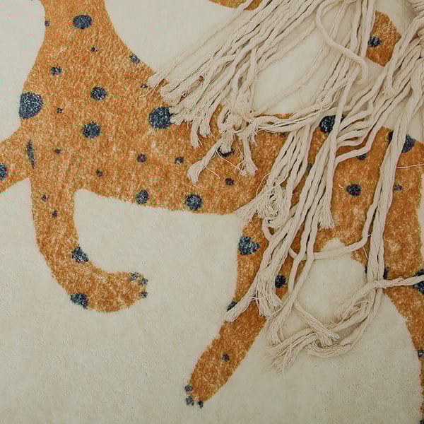 5' × 8' Multi-purpose Creative Modern Retangular Beige Area Rug | Homary