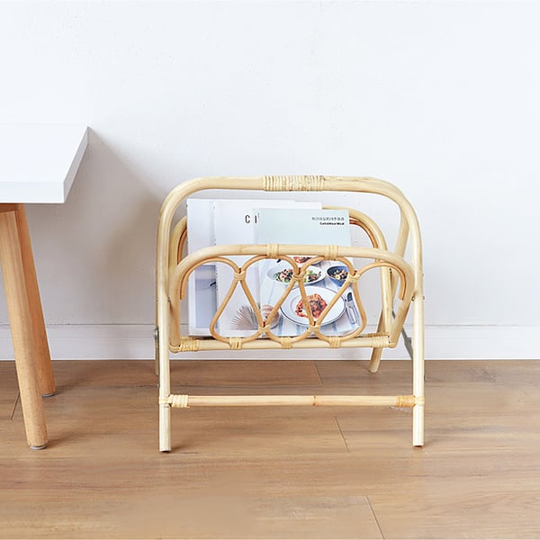 Farmhouse Decorative Magazine Rack in Natural | Homary UK