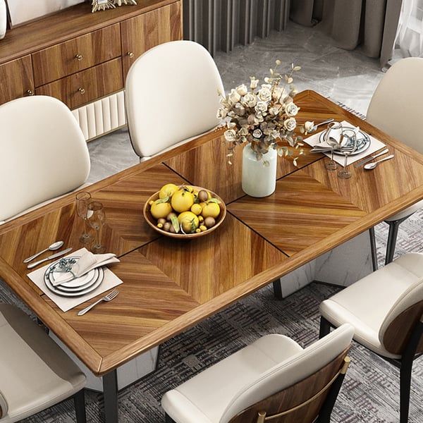70.9" Rectangular Wood Dining Table Modern Table for 4~6 People | Homary