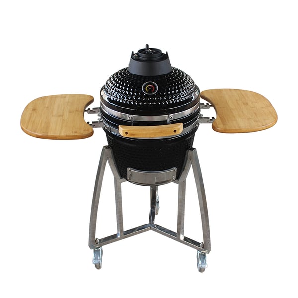 406mm Stone Texture Multi-purpose Portable Ceramic Kamado Grill with ...