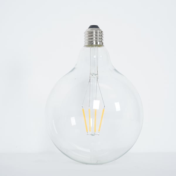 5" Extra Large LED Globe Light Bulb Warm Light 4W E26 | Homary