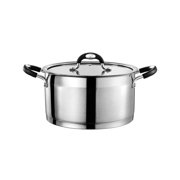 8 Pieces Tri-Ply Bonded Cookware Set Copper Core Base with Super Heat ...