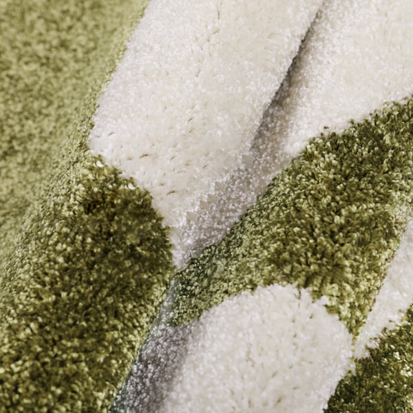 3000mm x 4000mm Rectangular Contemporary Multipurpose Moss Green Area ...