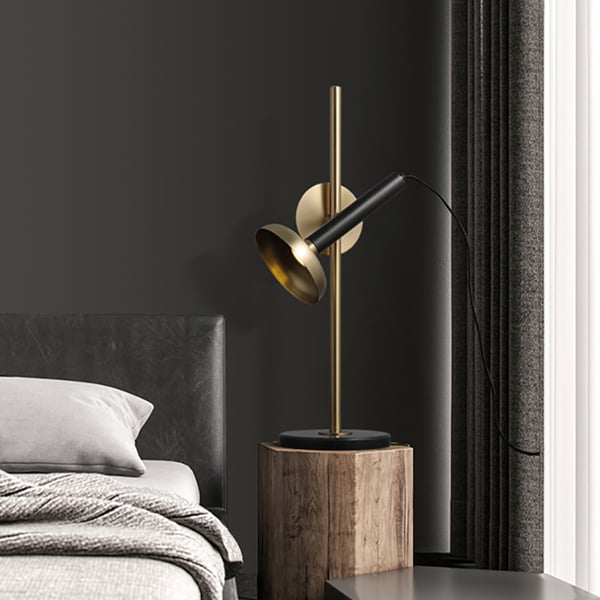 Postmodern Flashlight Shape Rotatable 350° Table Lamp Push-Button ...